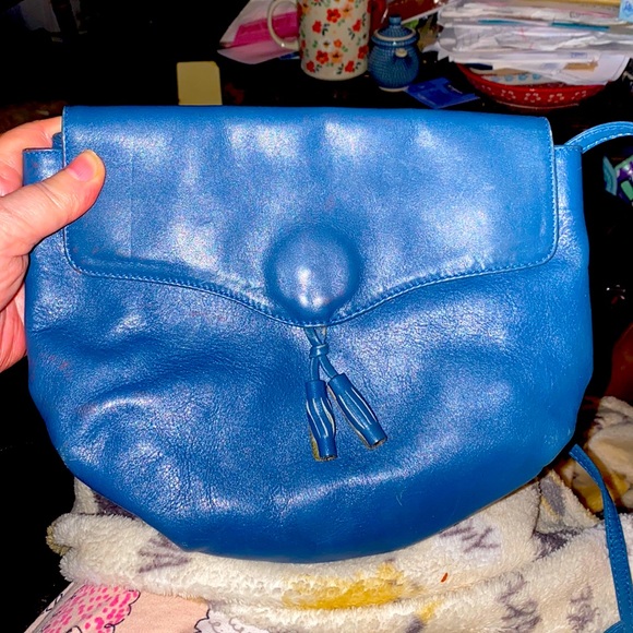 Pappagallo | Bags | Vintage Pappagallo Crossbody Purse Royal Blue ...